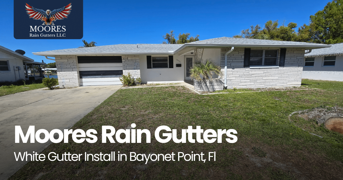 White Gutter Installation in Bayonet Point